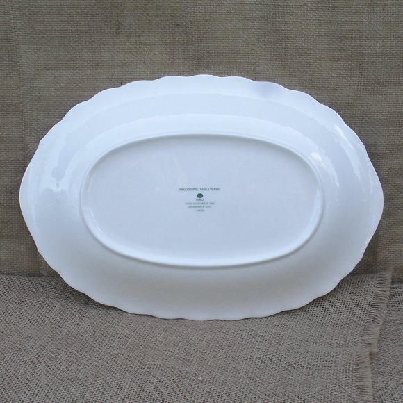 Nikko Ceramics | Dining | Vintage Nikko White Satin Serving Platter ...